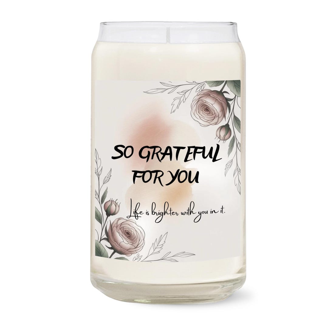 So Grateful for You Candle – Appreciation Gift, Thank You Candle ...