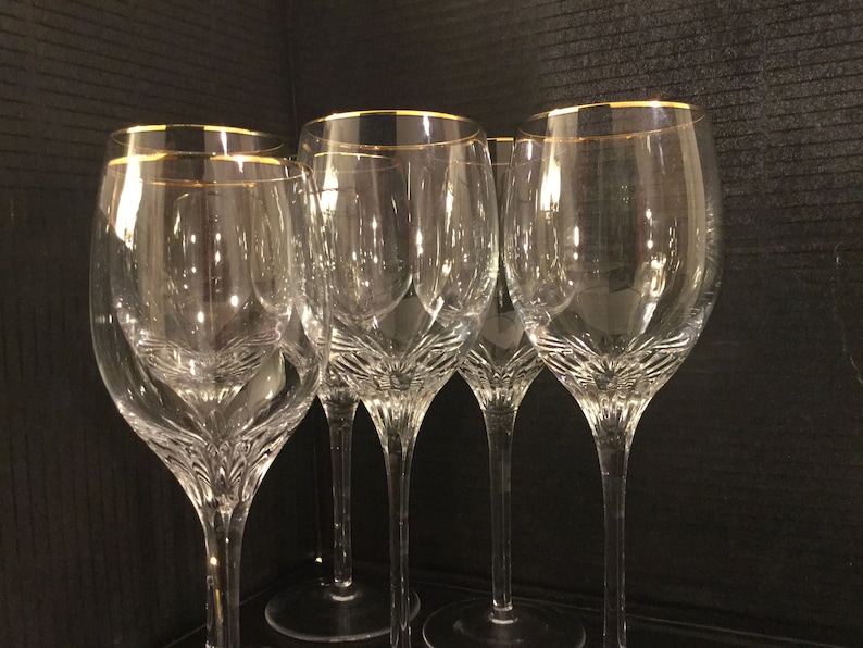 Vintage Exquisite Rogaska Crystal Pattern RGS17. Set of 5 Water Goblets ...