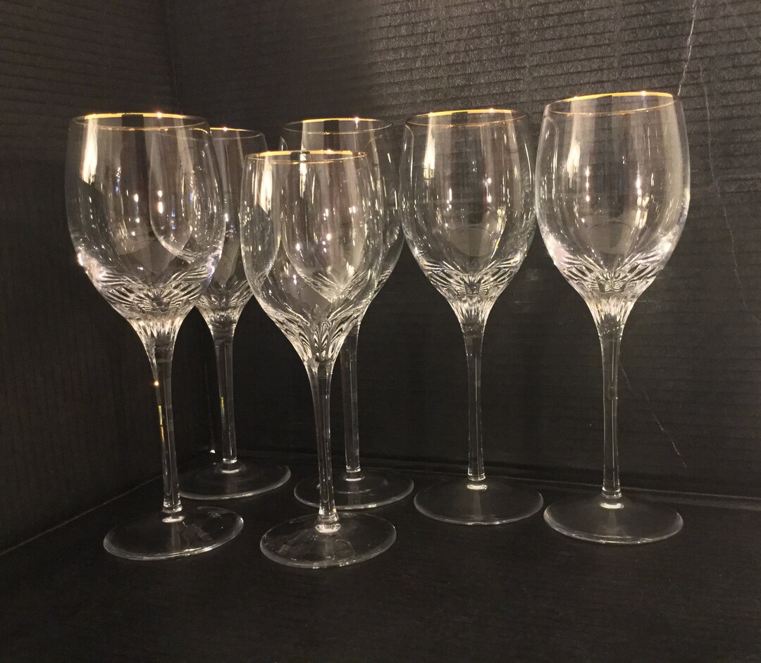 Vintage Exquisite Rogaska Crystal Pattern RGS17. Set of 5 Water Goblets ...