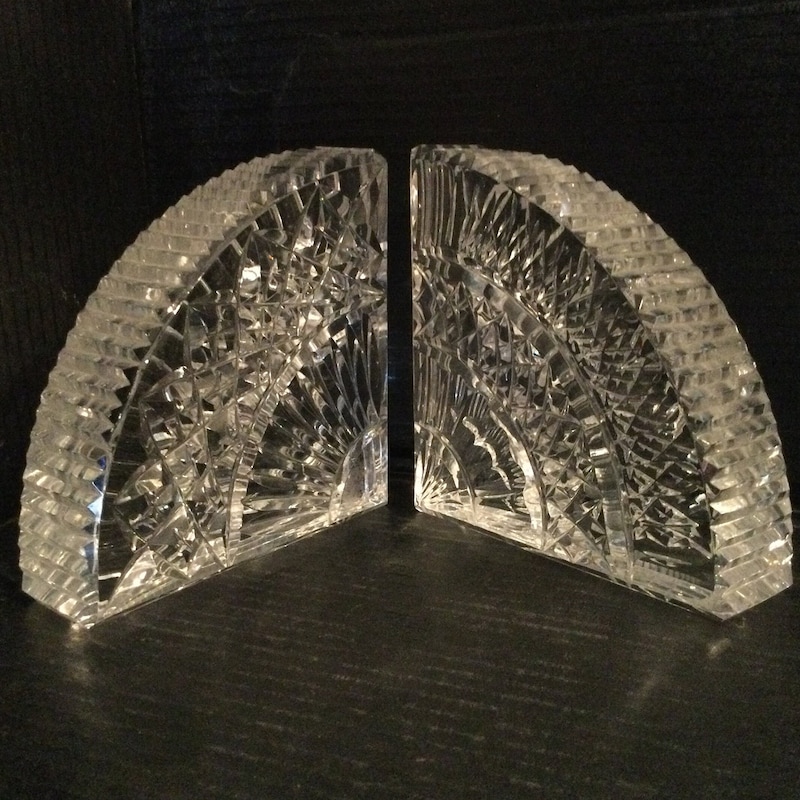 Crystal Bookends - Etsy UK
