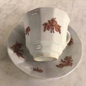 Vintage Antique Edward Walley Ironstone China Cup and Saucer Set ...