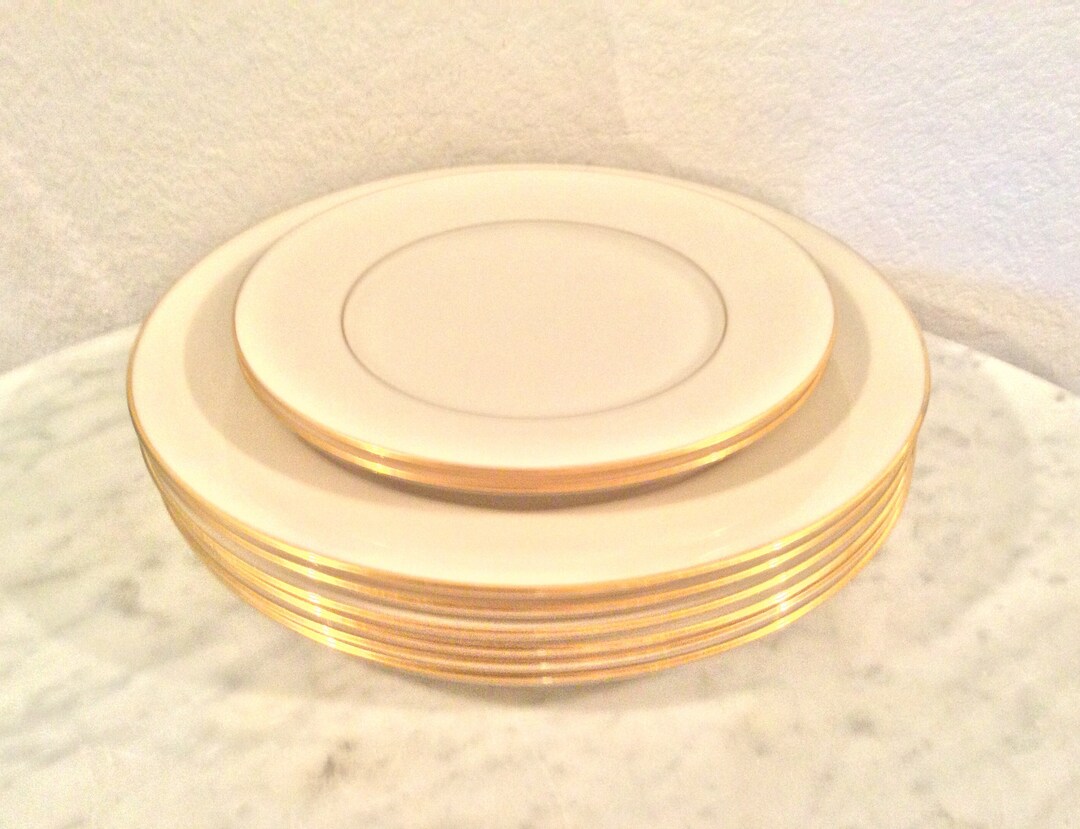 Vintage LENOX “HAYWORTH” Cosmopolitan Collection 6 Dinner & 2 Salad ...