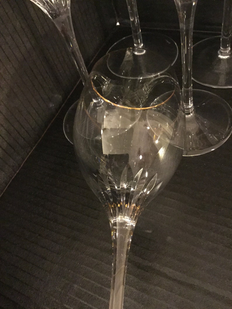 Vintage Exquisite Rogaska Crystal Pattern RGS17. Set of 5 Water Goblets ...