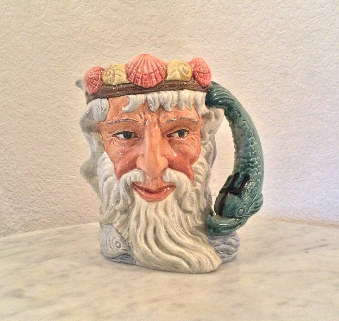 ROYAL DOULTON “NEPTUNE” Large Character Jug. Designed by Max Henk. Made ...