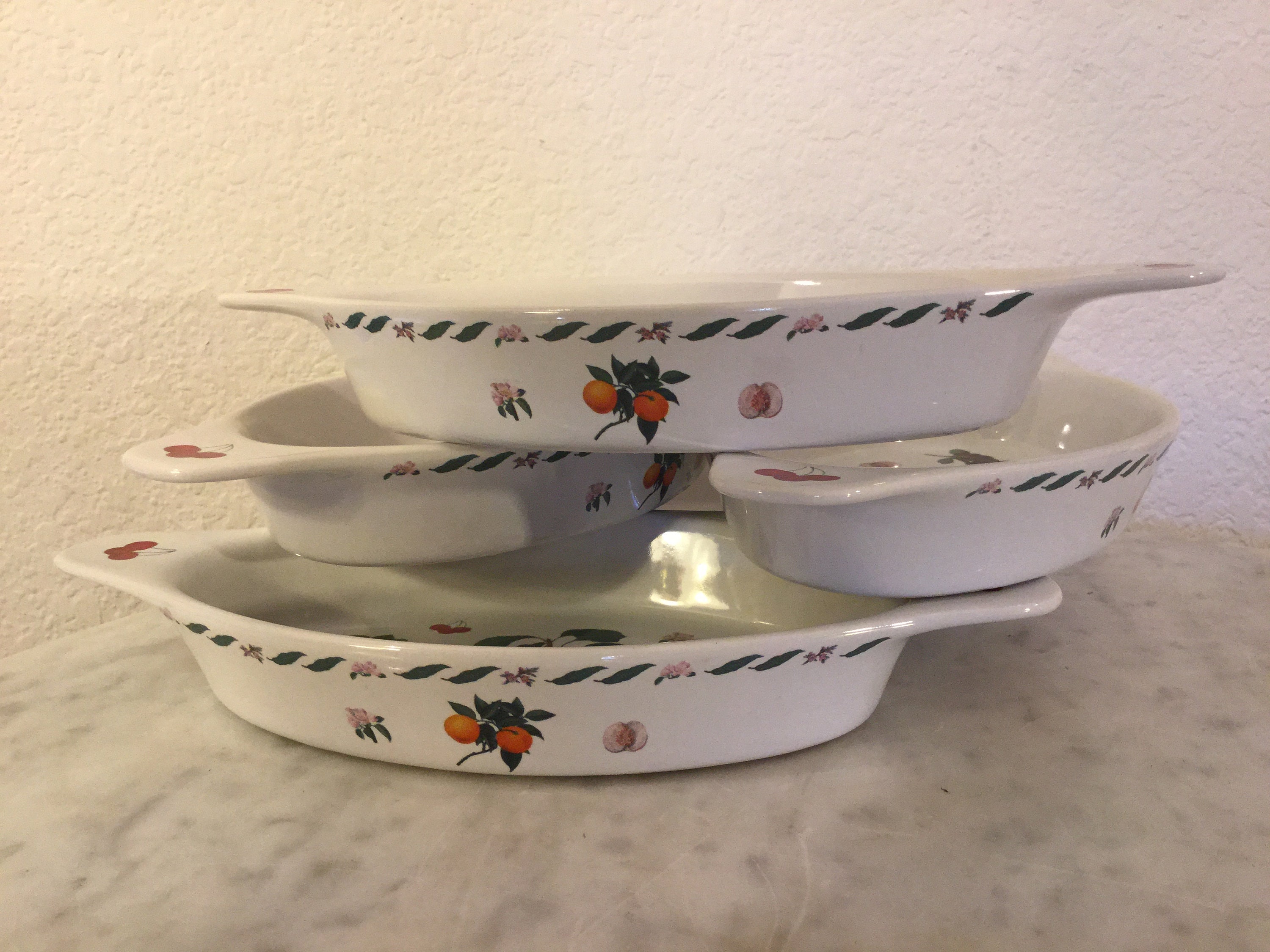 Vintage James Kent Pottery Fruit Blossom Collection Set of Five 5 ...