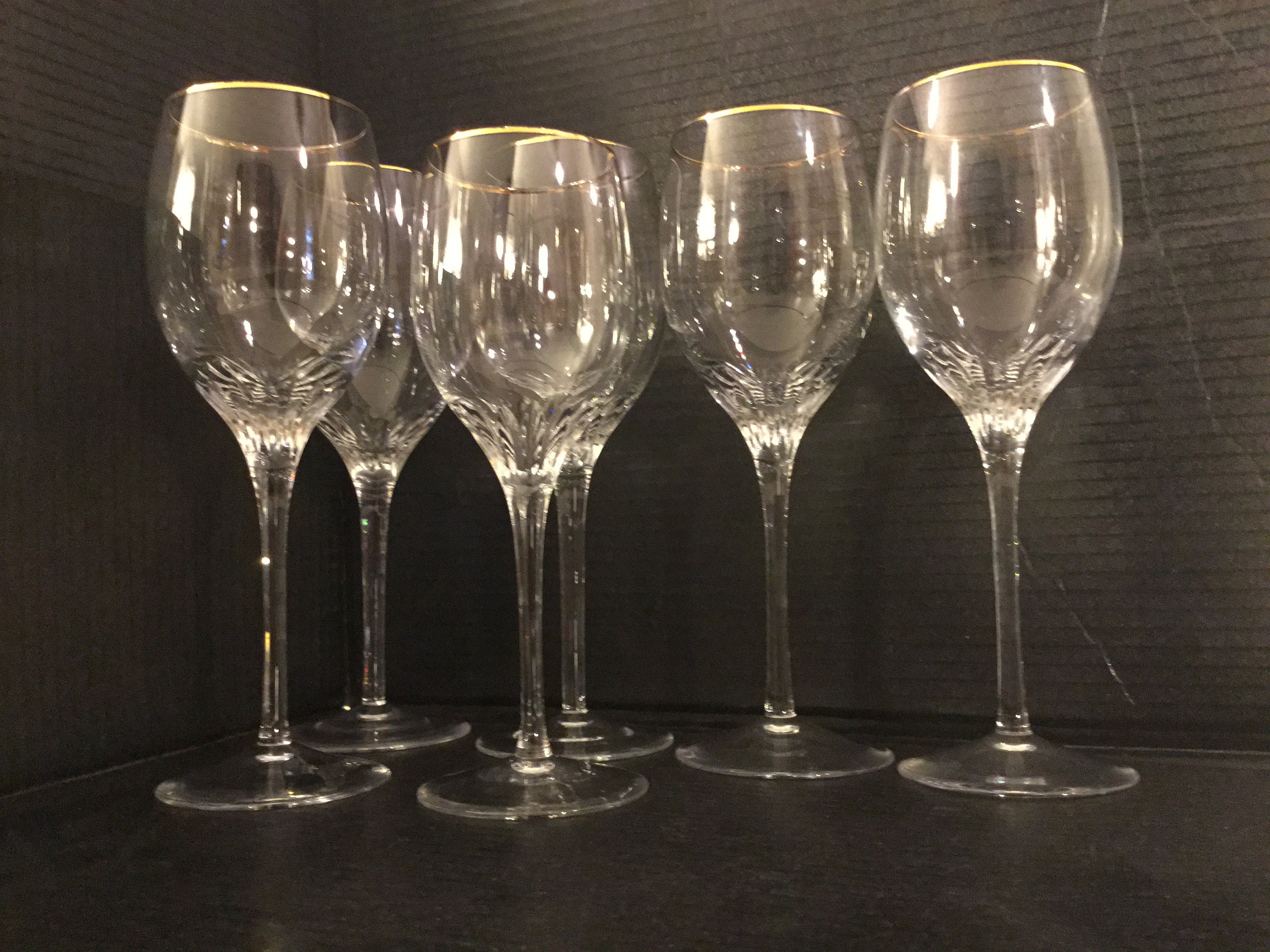 Vintage Exquisite Rogaska Crystal Pattern RGS17. Set of 5 Water Goblets ...