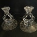 Vintage Cambridge Glass "rose Point-clear" Pattern, Set of Two (2) Key ...