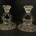Vintage Cambridge Glass "rose Point-clear" Pattern, Set of Two (2) Key ...
