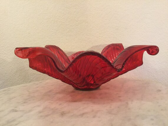 Decorative red glass store