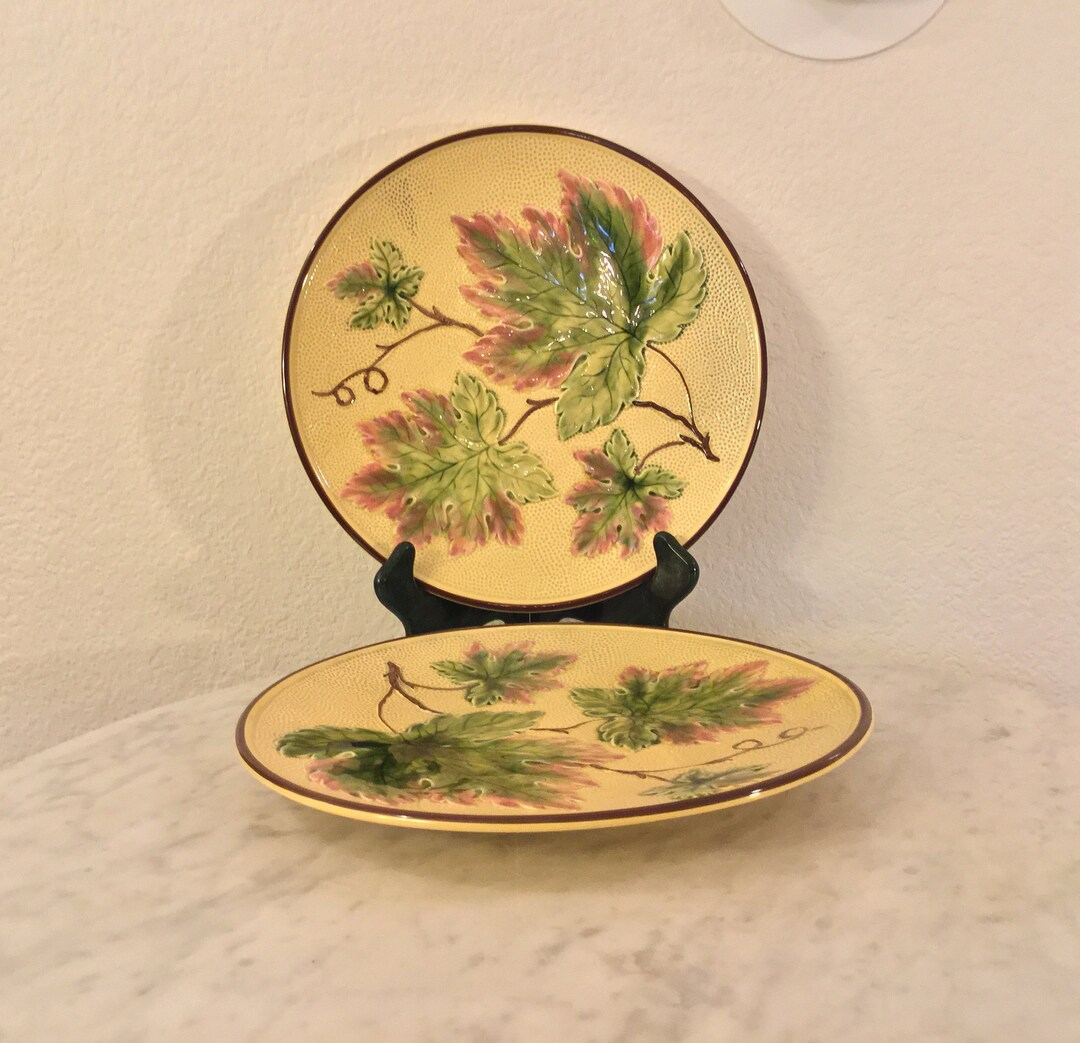 Vintage ZELL S Am HARMERSBACH Pottery Two (2) 11 1/4” Platter/charger ...