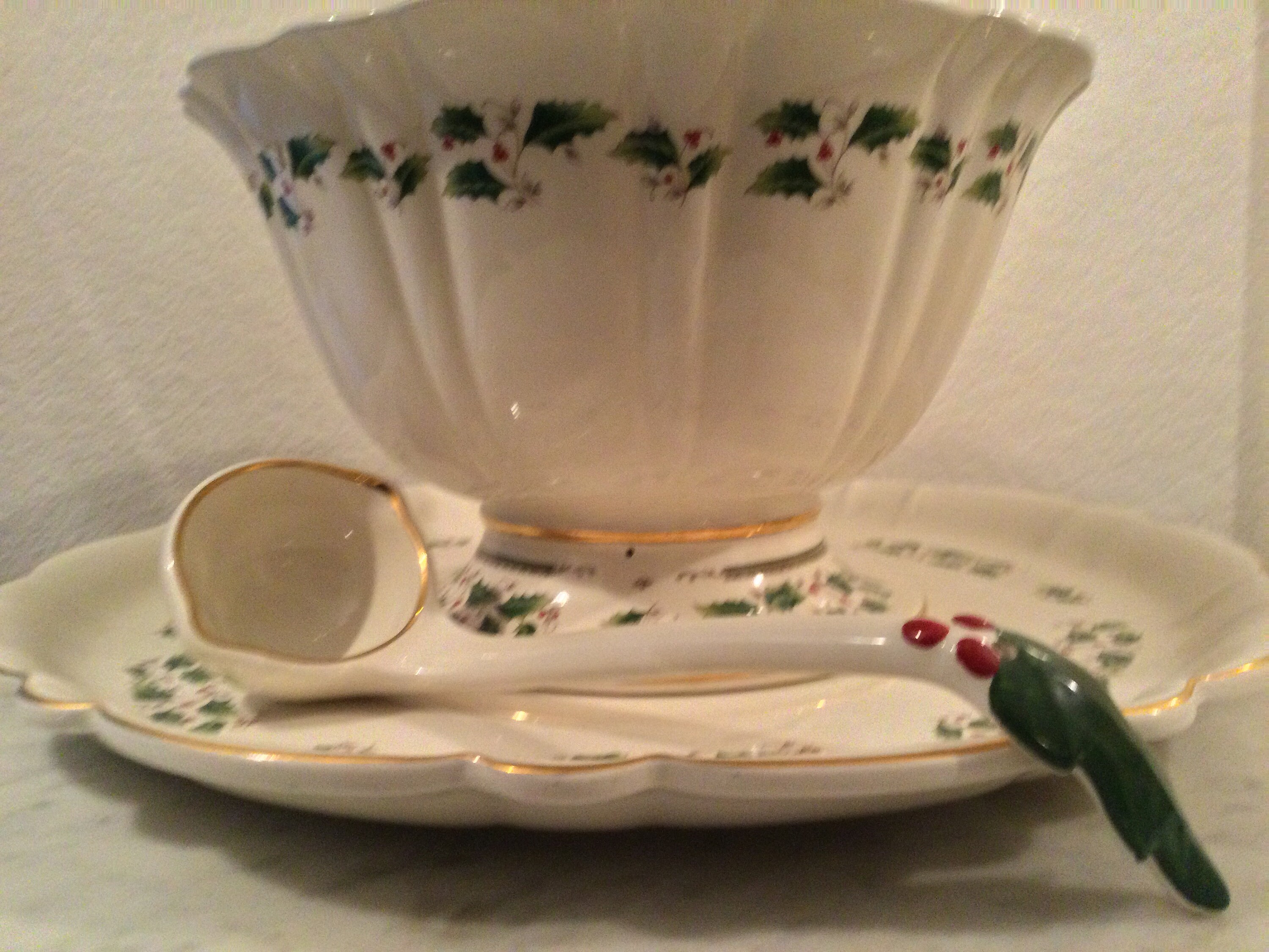 ROYAL LIMITED holly Holiday Punch Set, 13 Pieces, Punch Bowl, Punch ...