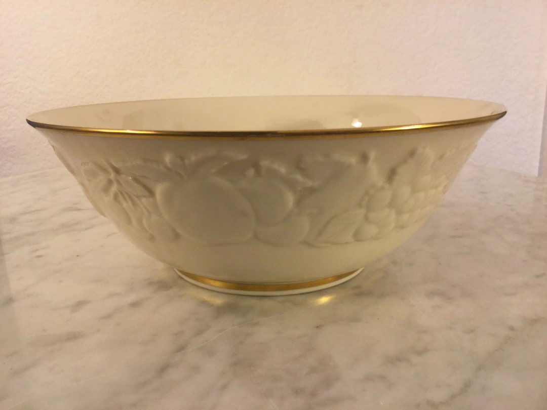 Vintage Beautiful Lenox Collections "fruits OF Life" Bowl. 9" Round ...