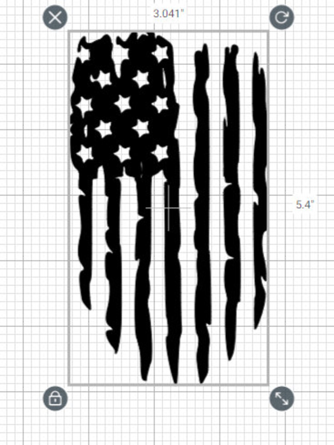 USA Distressed Flag SVG Cut File DXF Cut File - Etsy