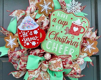 Cocoa Wreath Sign - Etsy