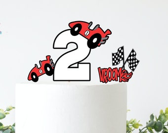 Personalized Race Car Driver Cake Topper - Etsy