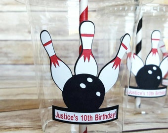 Bowling Pin Sipper/water Bottle/personalized Party Favors - Etsy