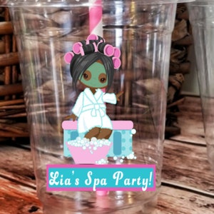 Personalized Spa Themed Party Cups - Etsy