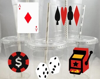 PLAYING CARDS PARTY Cups casino Cups Casino Birthday Magician Party ...