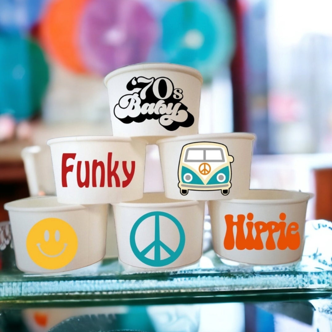 70s Party Snack Cups, 70s Party Favors - Etsy