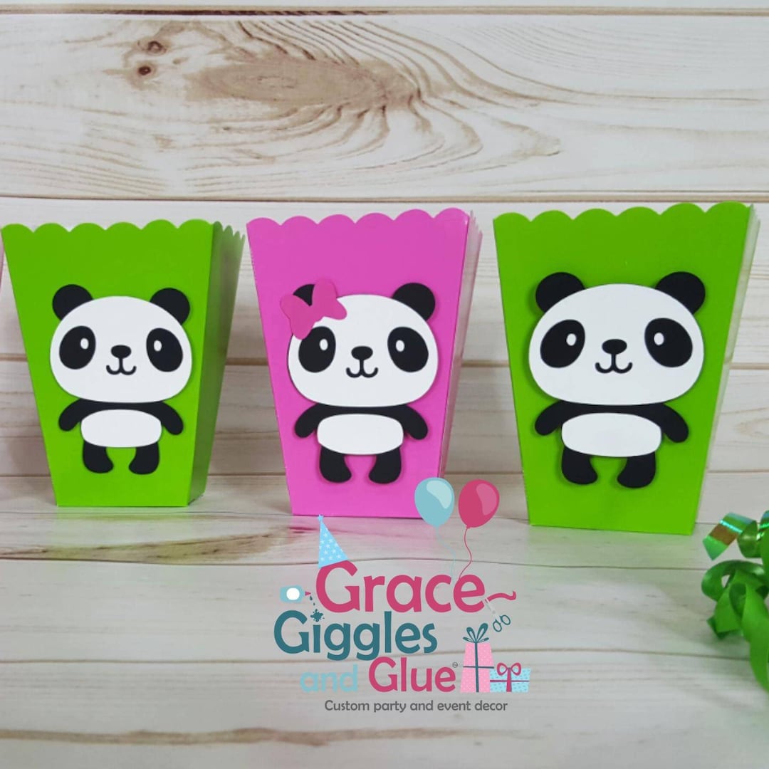 Panda Themed Snack/favor Boxes - Etsy