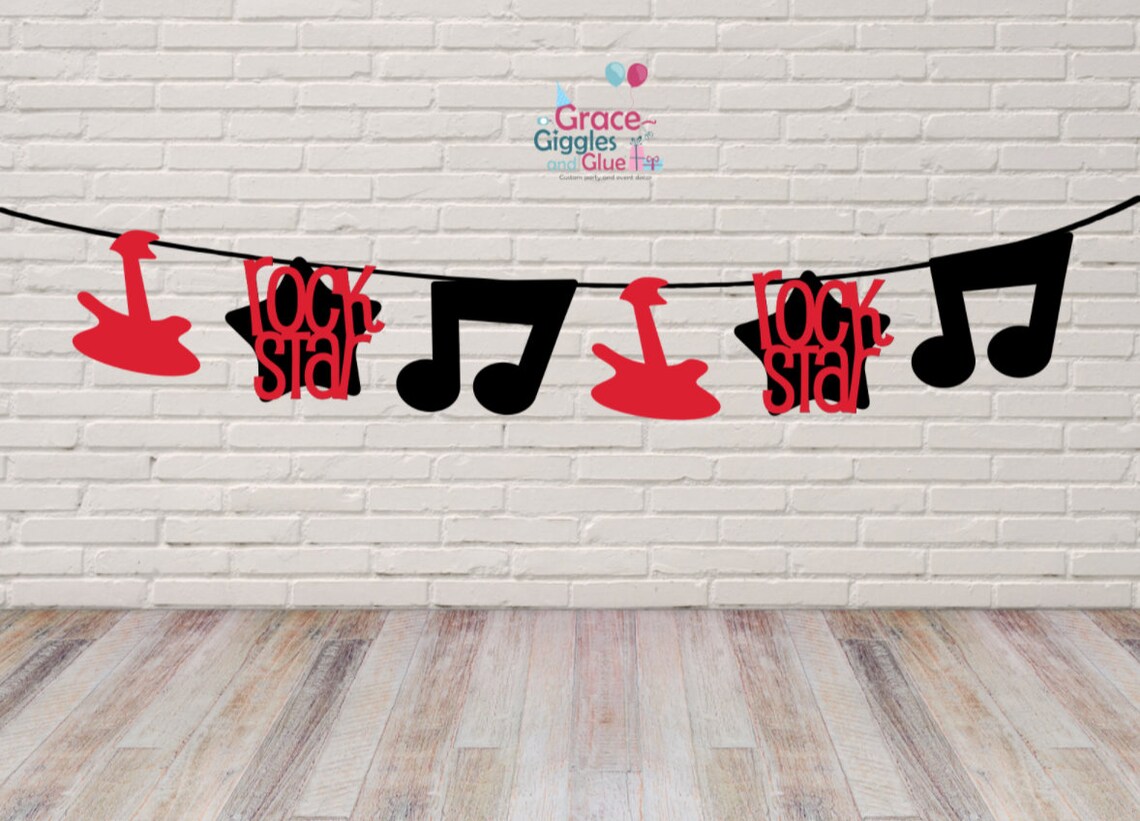 Rockstar Banner, Rockstar Garland - Etsy