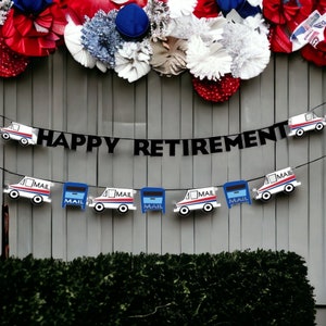 Custom Mailman Banner, Mail Truck Garland - Etsy