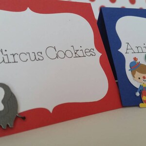 10 Carnival or Circus Place Cards/ Buffet Cards County Fair - Etsy