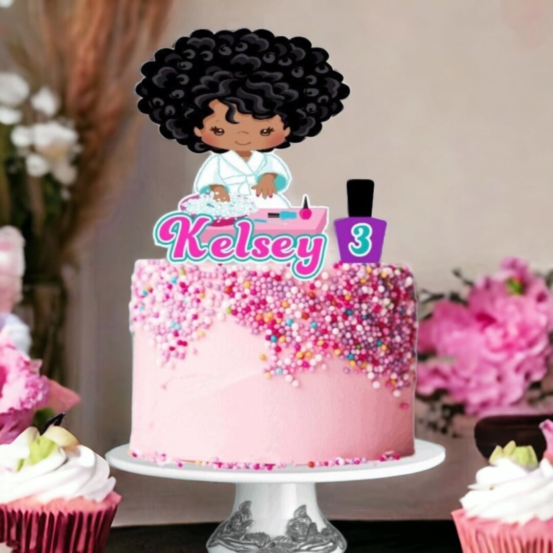 Spa Cake Topper, Spa Cake Topper - Etsy