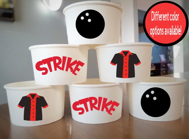 Bowling Snack Cups - Etsy