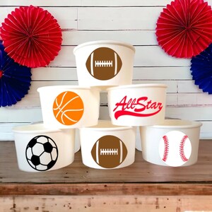 Sports Themed Cupcake Toppers - Etsy