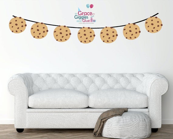 Cookie Themed Banner Smart Cookie Garland Milk and Cookie - Etsy
