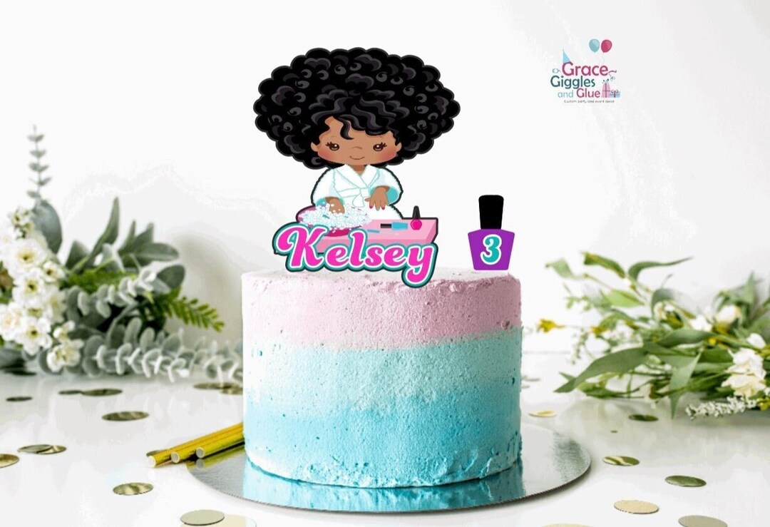 Spa Cake Topper Spa Cake Topper - Etsy