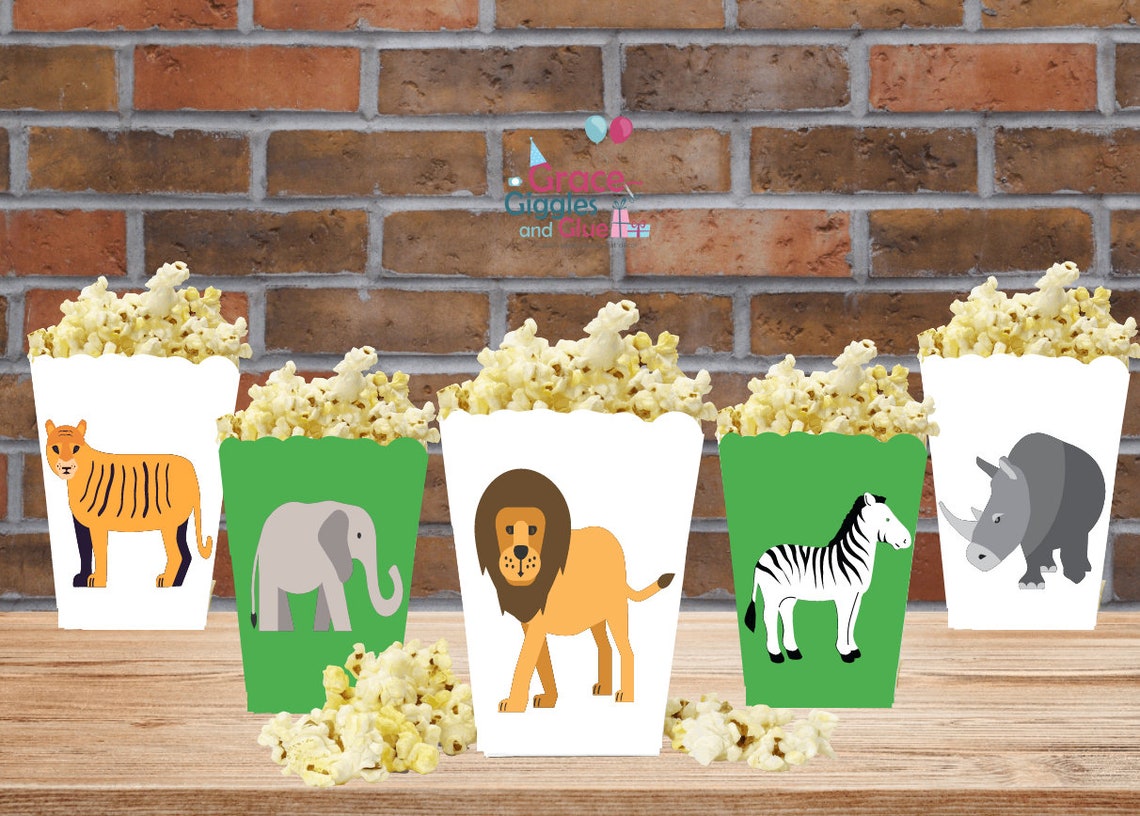 Safari Themed Snack/favor Boxes - Etsy