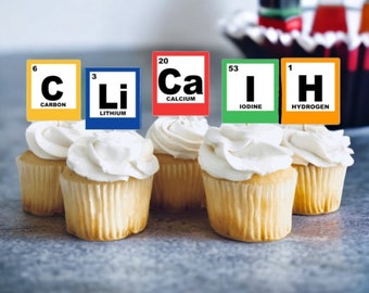 Science Cupcake Toppers, Biology Cupcake Toppers, Microscope Cupcake ...