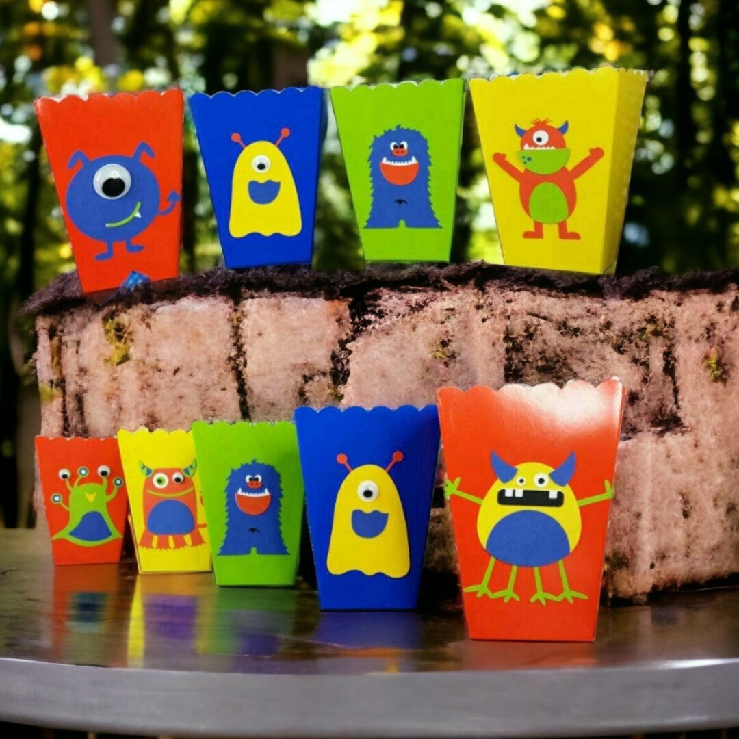 Monster Snack/favor Boxes With Googly Eyes! - Etsy