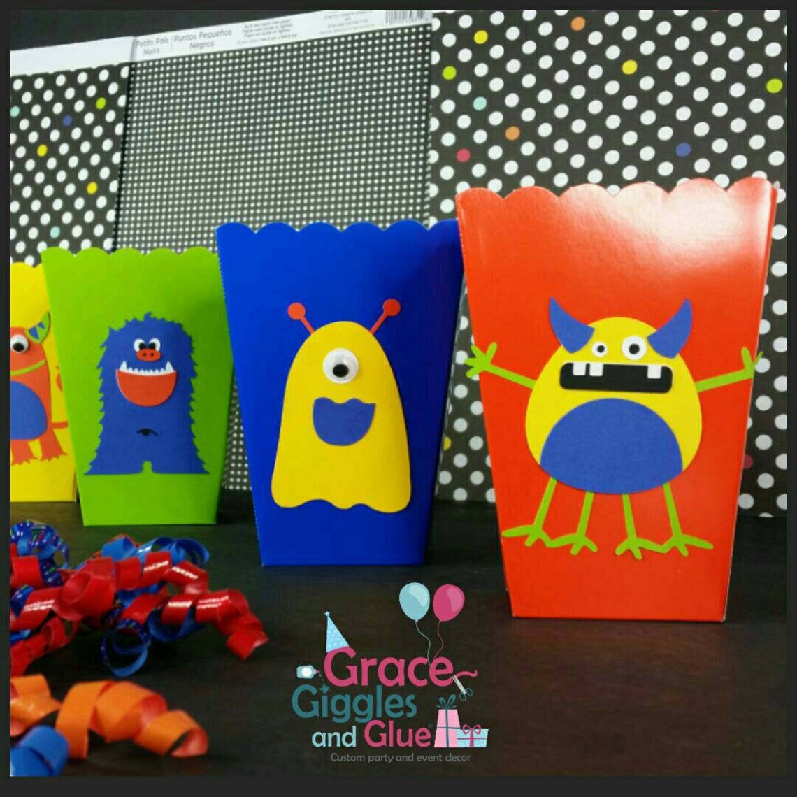 10 Monster Snack/favor Boxes With Googly Eyes - Etsy