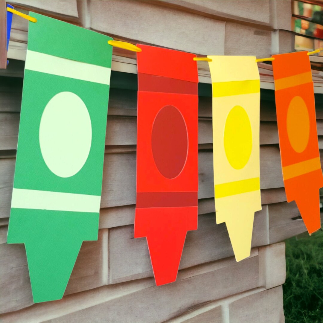 Crayon Banner - Etsy