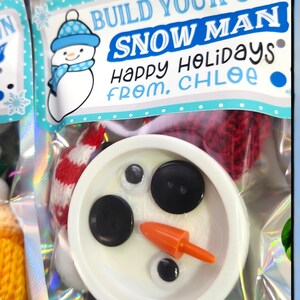 Christmas Party Favors, Build Your Own Snowman, Holiday Party Doh Craft ...