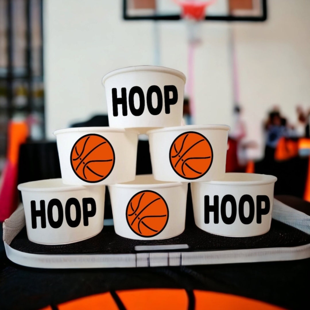 Basketball Party Snack Cups, Basketball Party Favors - Etsy