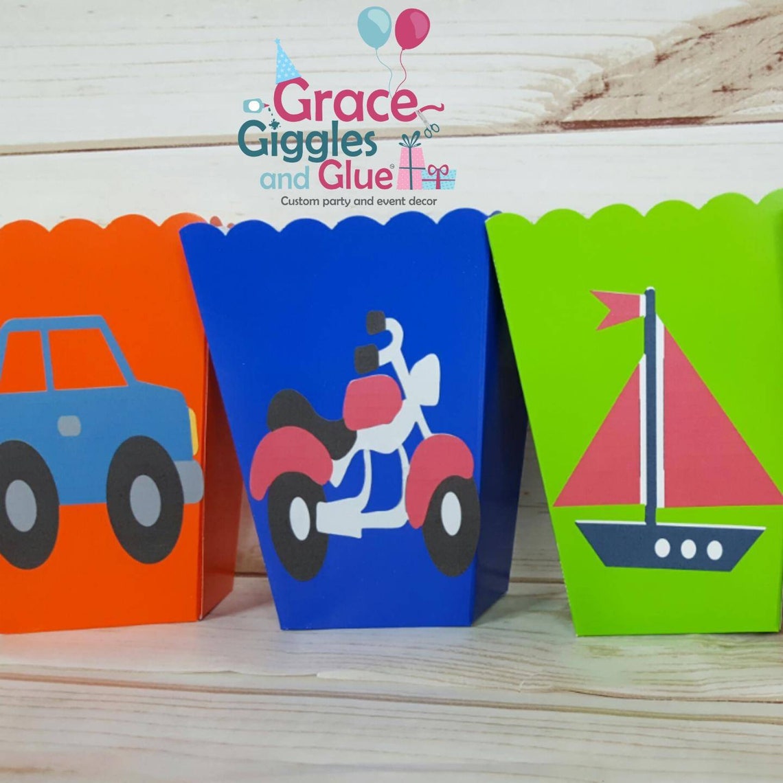 Transportation Themed Party Snack/favor Boxes - Etsy