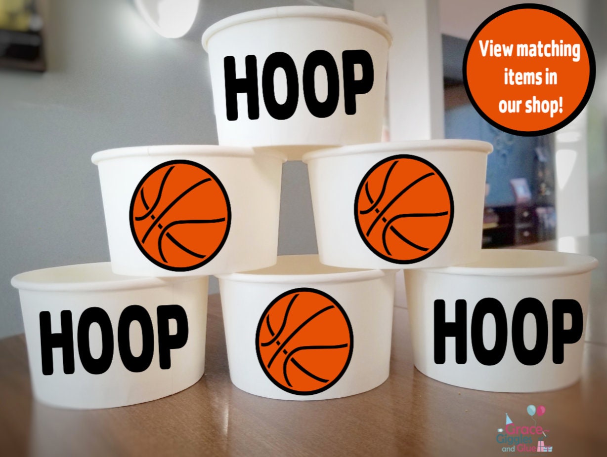 Basketball Party Snack Cups Basketball Party Favors | Etsy