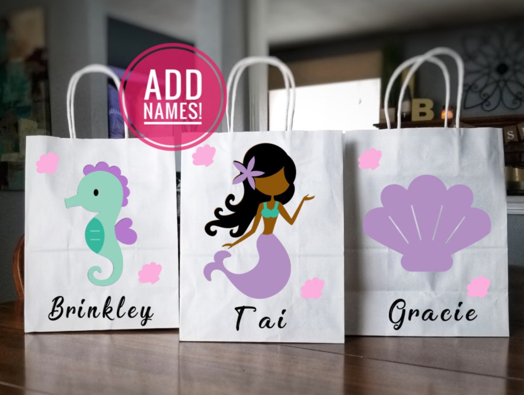 Mermaid Party Bags Mermaid Party Favors - Etsy