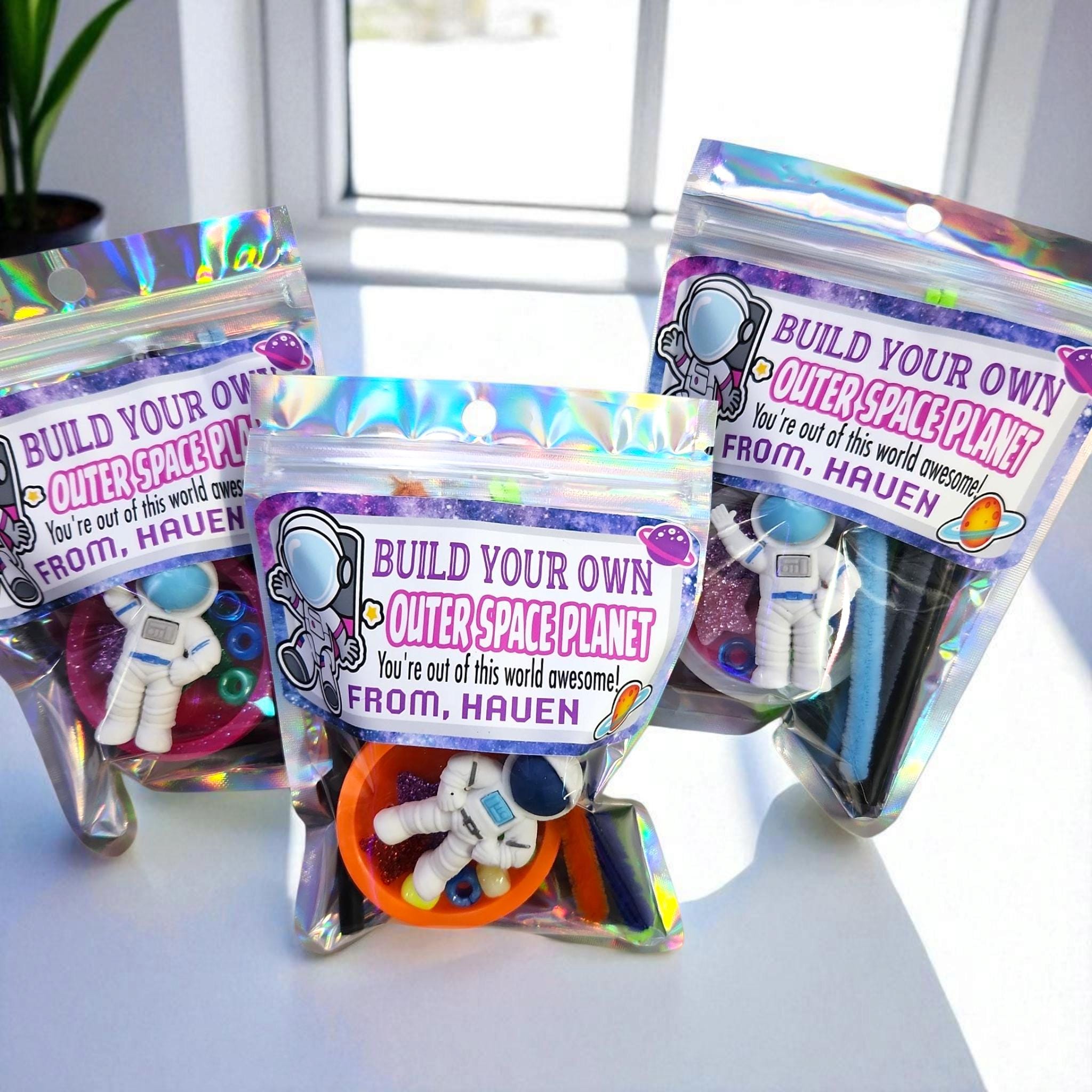 Build a Space Planet Favors, Astronaut Party Favors, Outer Space Favors ...