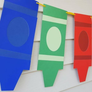 Crayon Banner - Etsy