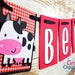 Barn/farm Animal Themed Name Banner Barnyard Themed Happy - Etsy