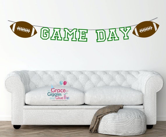 Game Day Football Banner Football Party Banner Tailgate - Etsy