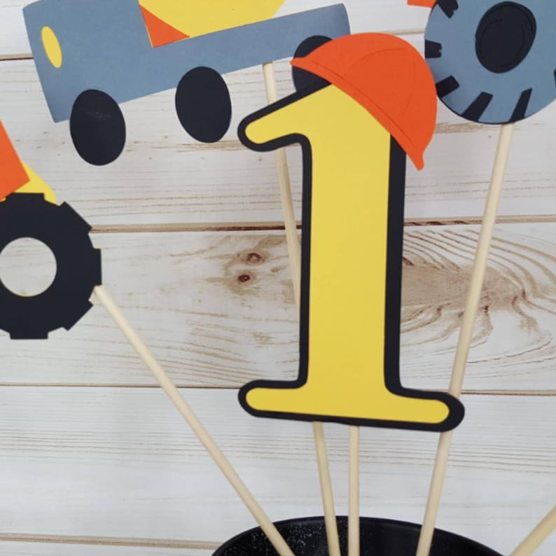 5pc Construction Themed Centerpiece - Etsy