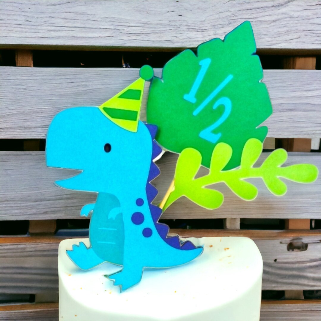 2pc Dinosaur Cake Topper - Etsy