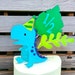 2pc Dinosaur Cake Topper - Etsy