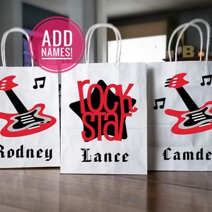 Rockstar Party Bags, Rock Star Party Favors - Etsy